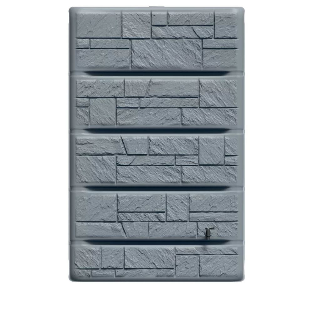 ᐉ Tanque de agua de lluvia Prosperplast Arves Wall Stone, 400L, Gris ...